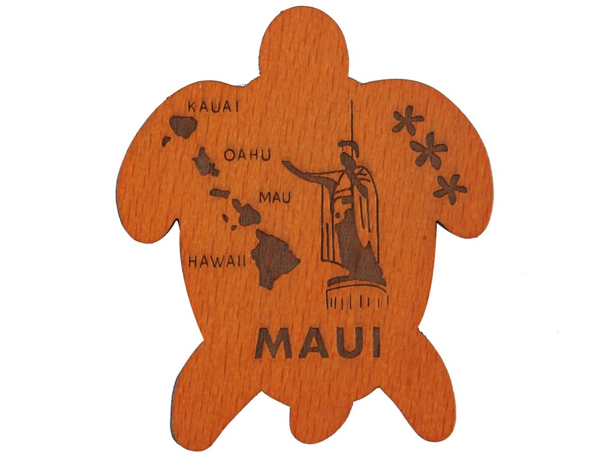 Surfboard Wood Craved Hawaii Maui Kauai Magnet